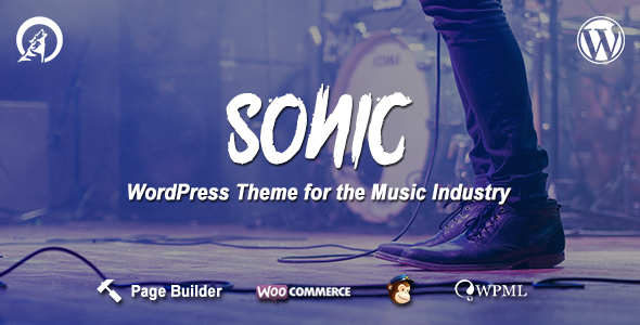 Sonic - WordPress Theme for the Music Industry - WPion